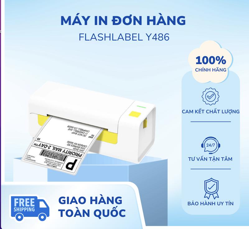 Máy in đơn hàng FLASHLABEL Y486/ Y486BT (bluetooth) in đơn hàng ...