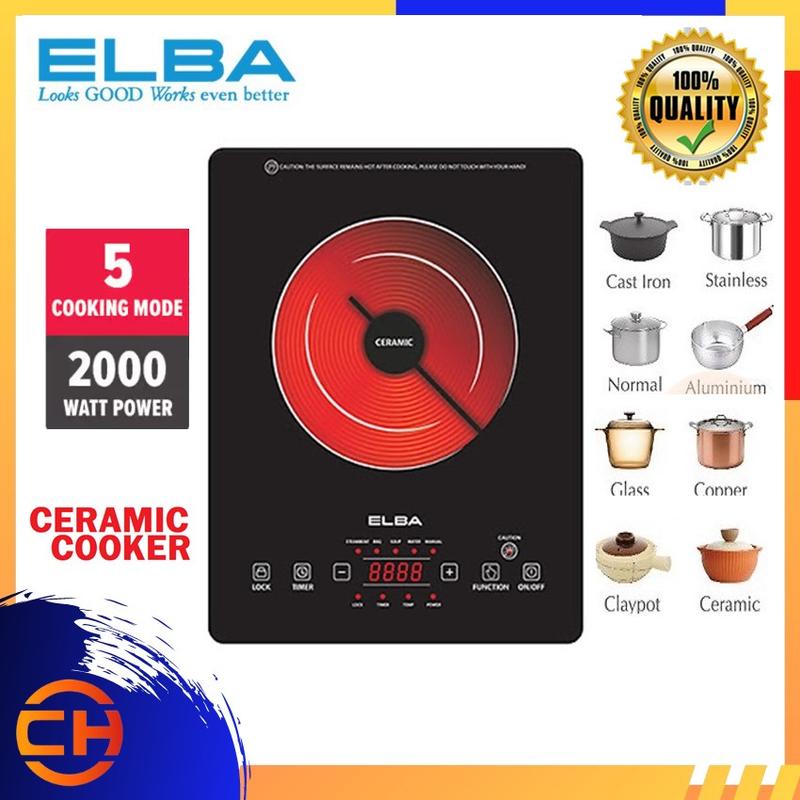ELBA 2000W CERAMIC COOKER ECC-J2015(BK) SUITABLE FOR ALL TYP - TikTok Shop Malaysia