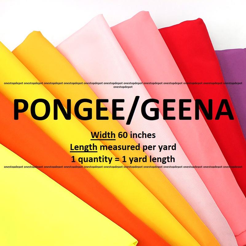 Geena Pongee Gina Tela Fabric Cloth - TikTok Shop Philippines