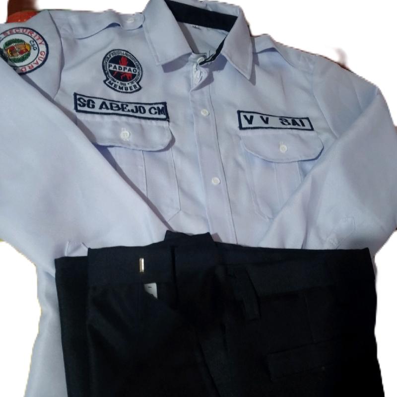 White Uniform for Security Guard (unisex) Workwear Longsleeve - TikTok ...