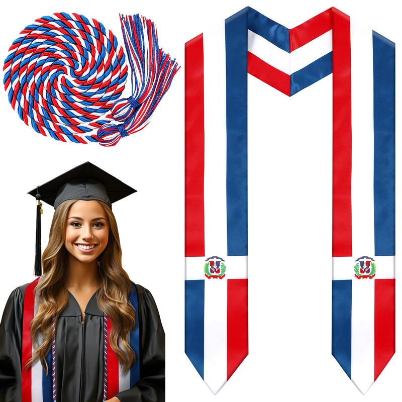 Country Flag Graduation Stole Sash Cords Class of 2025 First Generation ...