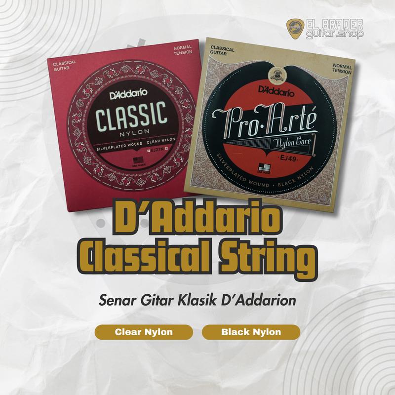 Senar Gitar Nilon Klasik D'addario Pro Arte Normal Tension Clear - Shop ...