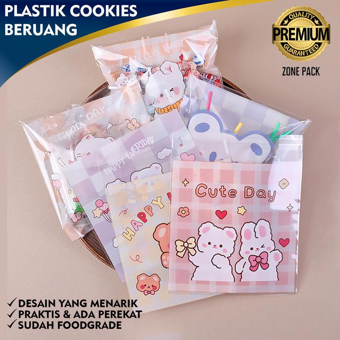 Promo [100 PCS] Plastik Cookies Motif|Plastik Packing Cookies| Plastik ...