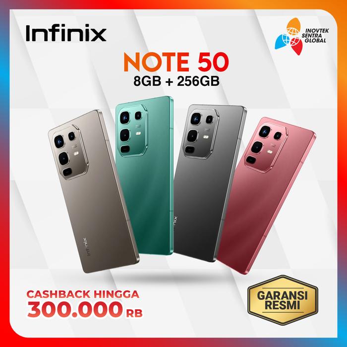 Promo Infinix Note 50 8/256GB - Up to 16GB Extended RAM - Helio G100 ...