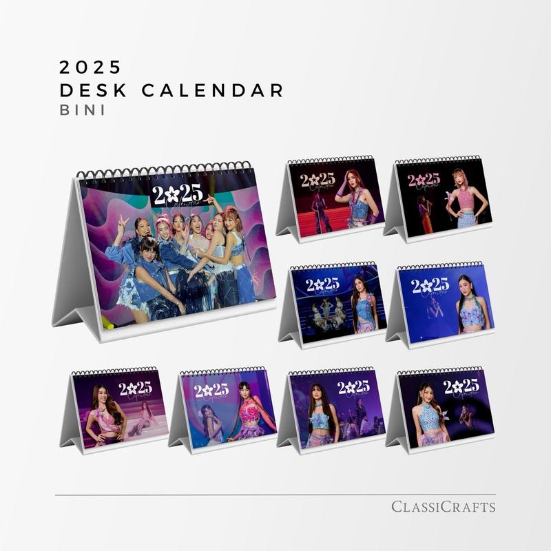 BINI 2025 Desk Calendar A5 Size (with Holidays) - TikTok Shop Philippines