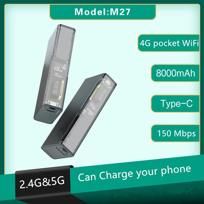 4G wifi router WIFI Mobile mifis pocket router Type-C 8000mA - TikTok ...