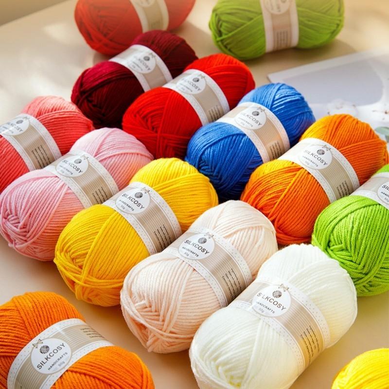 Milk Sweet Soft Cotton Baby Knitting Wool Yarn 25g Thick Yar - TikTok ...