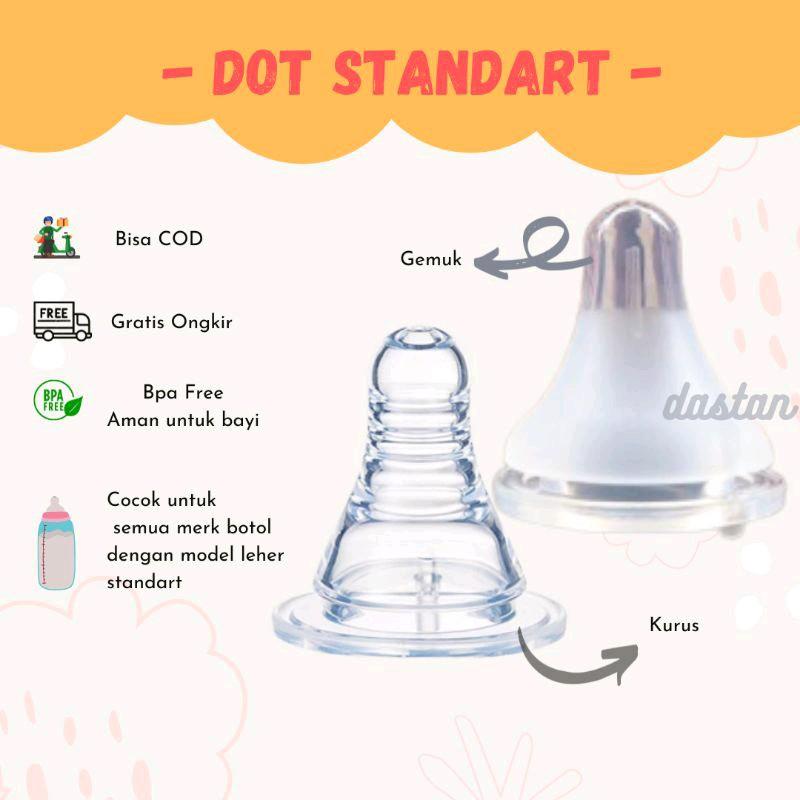 Nipple Dot Standart Cocok untuk botol segala merk - Shop | Tokopedia