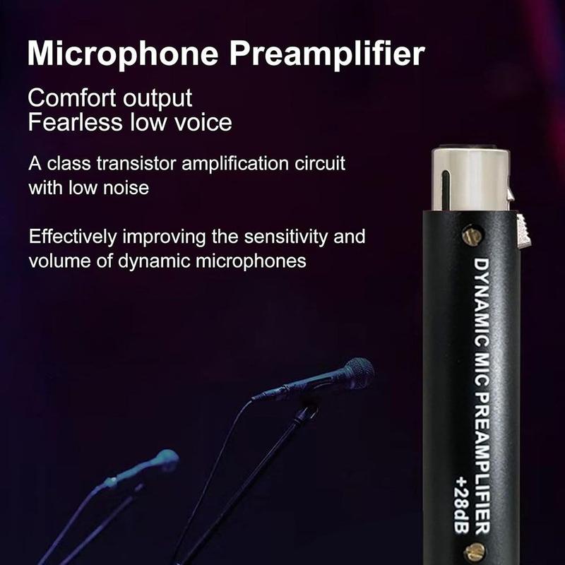 Portable with 28DB Gain Microphone Preamp 48V Mini Mic Booster - TikTok ...