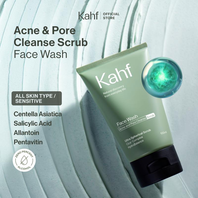 Kahf Acne and Pore Cleanse Scrub Face Wash (100ml) Hydrobalance ...