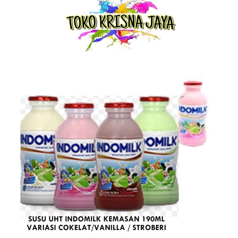 SUSU UHT INDOMILK BOTOL RASA VANILLA | COKELAT | STROBERI | MELON ...