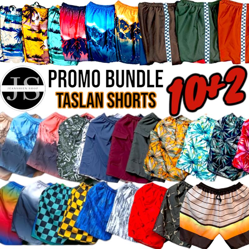 Taslan Shorts New Design Printed Buy 10 Get 2 Free Promo Bundle ...