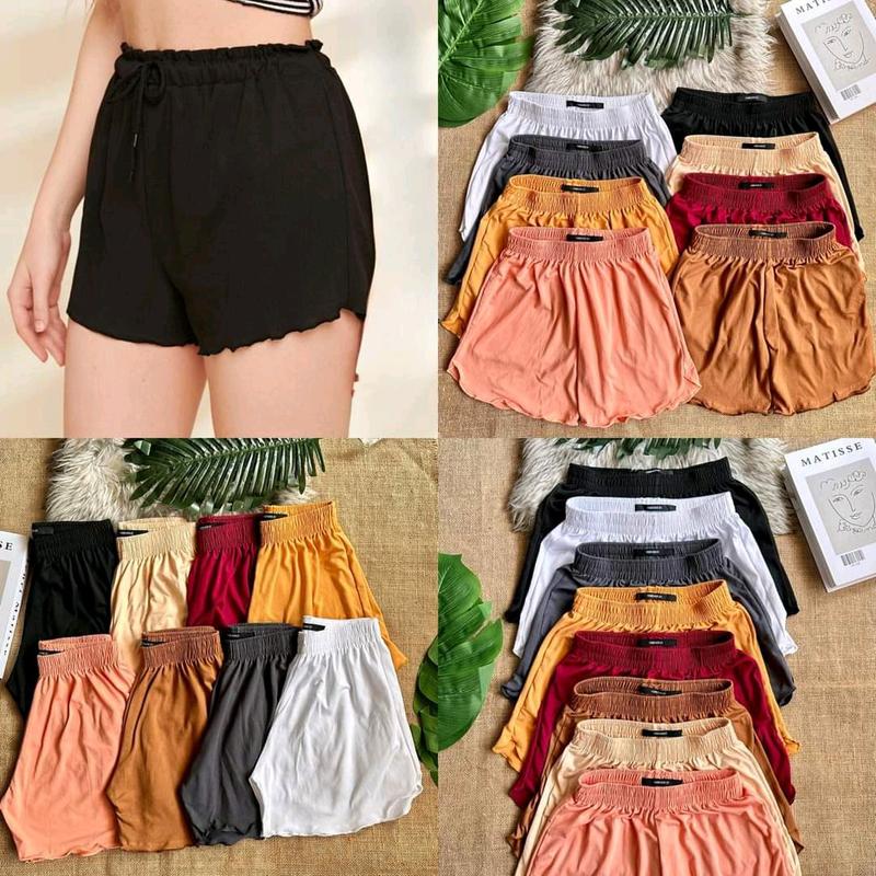 3/5/10pcs Plain Lettuce Shorts - TikTok Shop Philippines