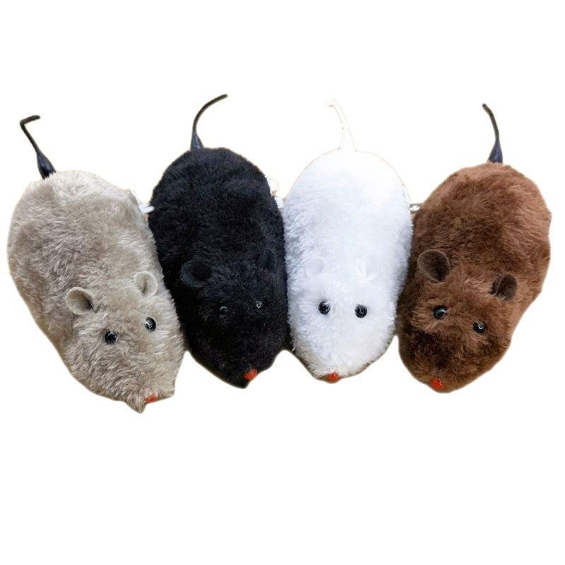 Plush Wind-Up Mouse Cat Teaser Chain Mouse Toy Running Mouse - TikTok ...