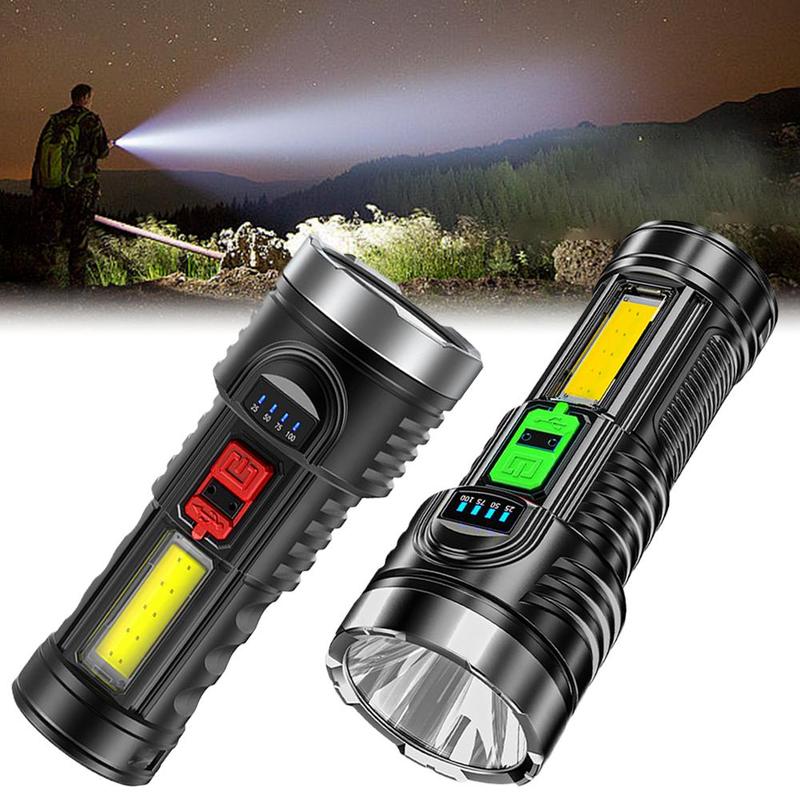 Flashlight USB Rechargeable Portable Flashlight Household Flashlight ...
