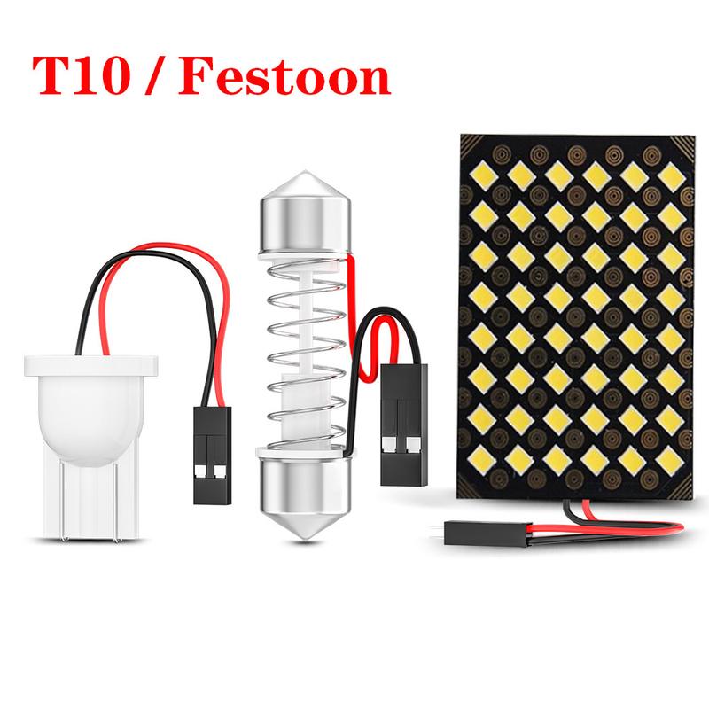 1Pcs W5W T10 LED Bulbs Canbus 48SMD 12V WY5W C5W C10W Festoo - TikTok ...