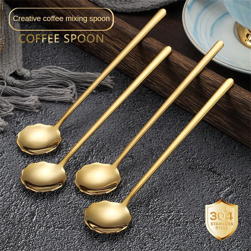 304 Stainless Steel Dessert Spoon Creative Coffee Stirring Spoon ...