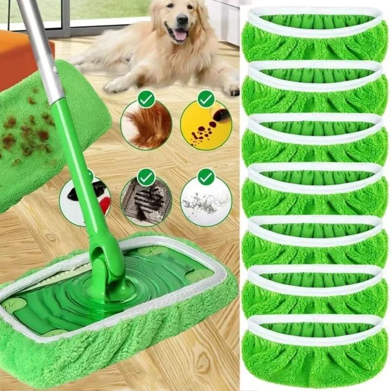 Kain Mop, 6Pcs, Mudah Dibersihkan, Boleh Dicuci, Penggantian - TikTok ...
