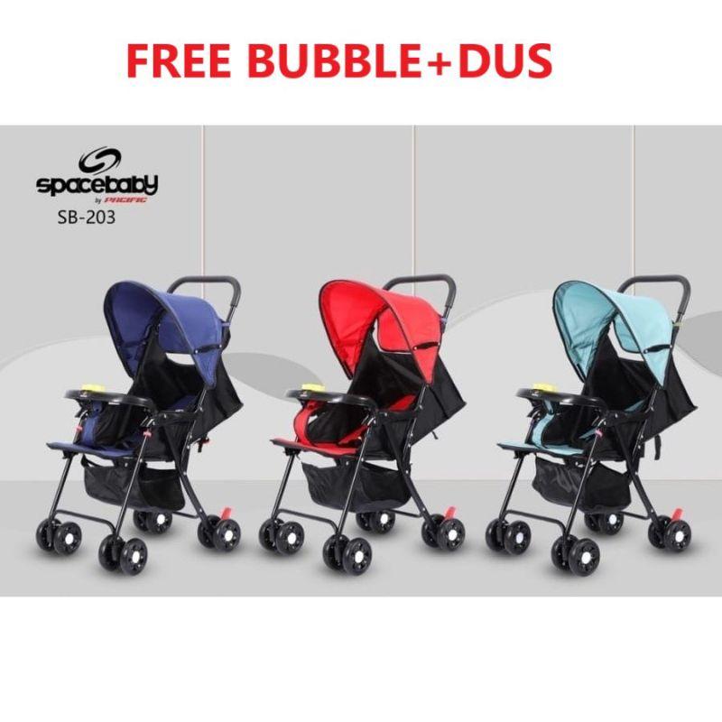 ( FREE KARDUS BUBBLE WRAP) Stroller kereta dorong Space baby SB 203 ...
