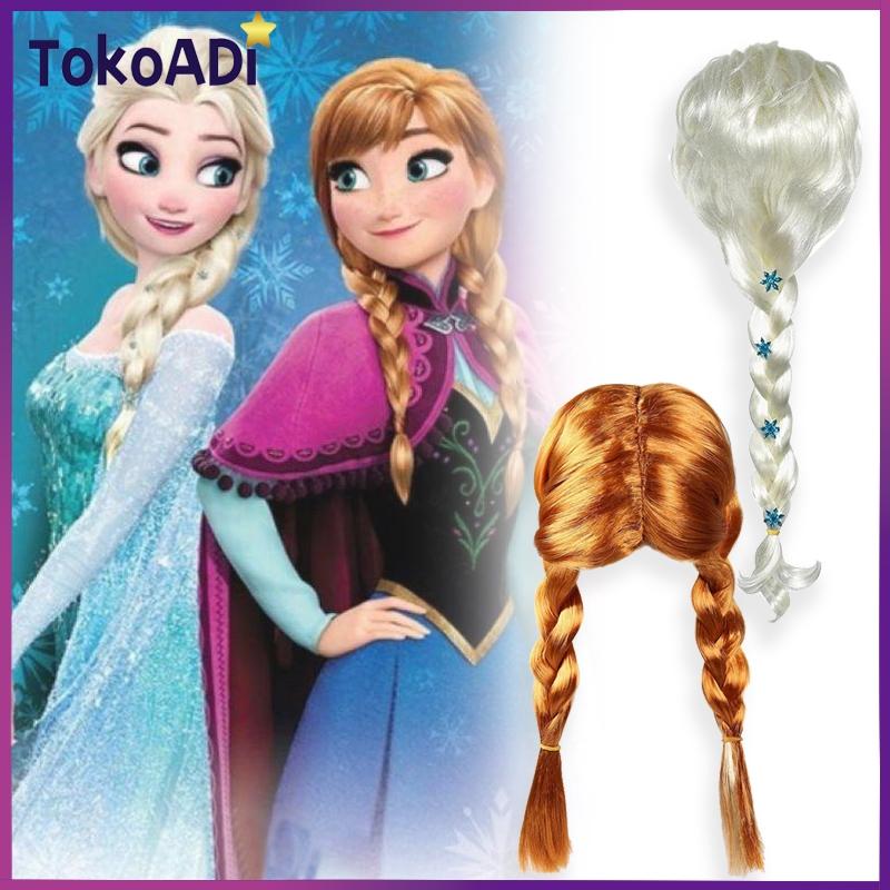 Wig Elsa Frozen Wig Rambut Palsu Anak Karakter Princess Anna Ana Frozen ...
