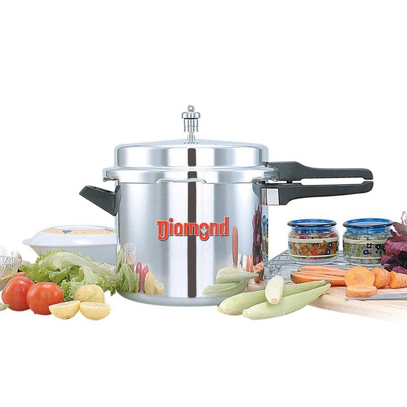 DIAMOND Pressure Cooker 3L 5L 7.5L 10L 12L Unique Gasket Release ...