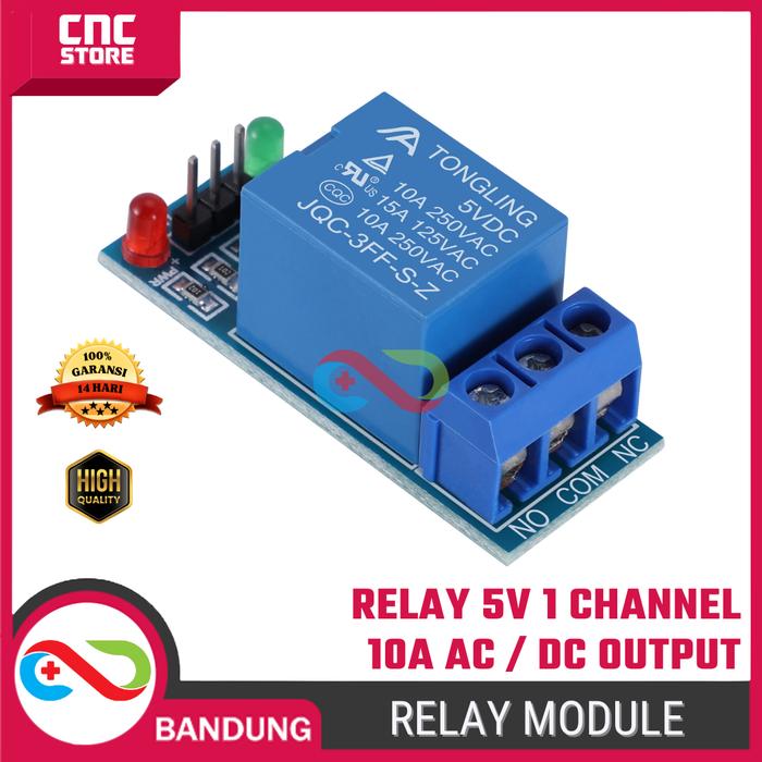 Jual RELAY 5V 1 CHANNEL OUTPUT 250VAC 30VDC 10A MODULE FOR ARDUINO UNO ...