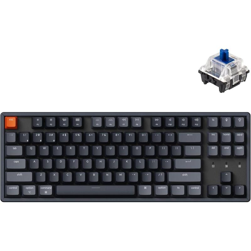 K8 Mechanical Keyboard, Tenkeyless Layout 87 /Wired RGB Backlit with ...