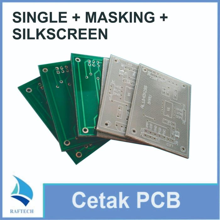 Jual Cetak PCB Single Layer PCB Masking Jalur dengan Silkscreen - Kota ...