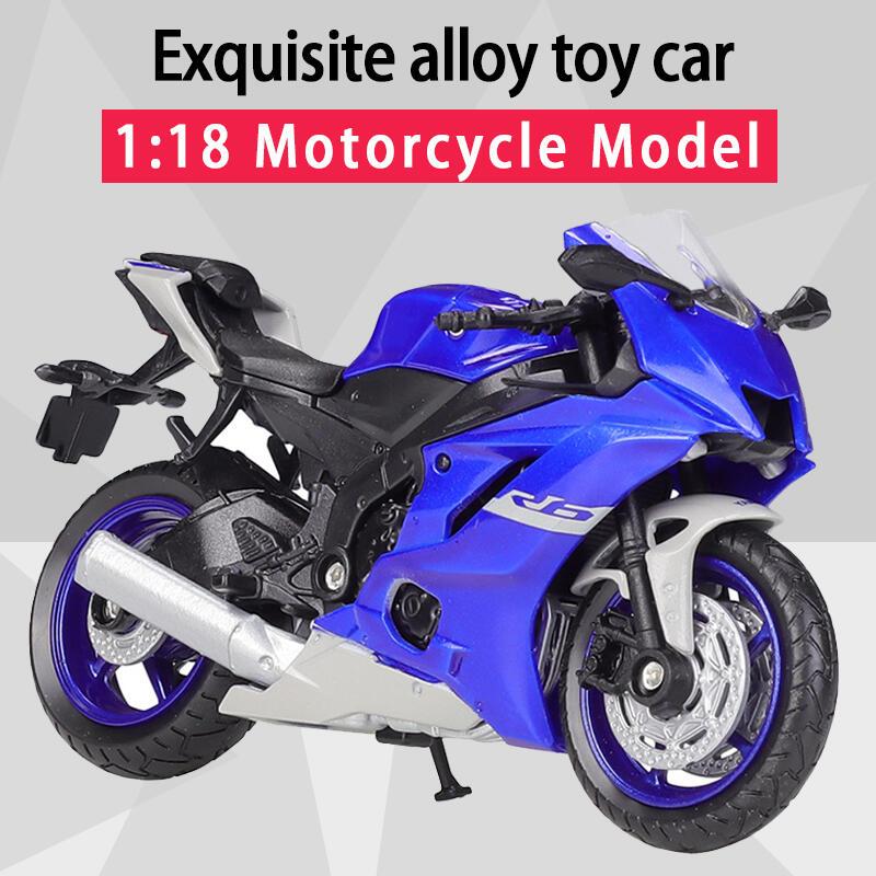 Welly 1:18 Yamaha 2020 YZF-R6 Diecast Motorcycle Model Workable ...
