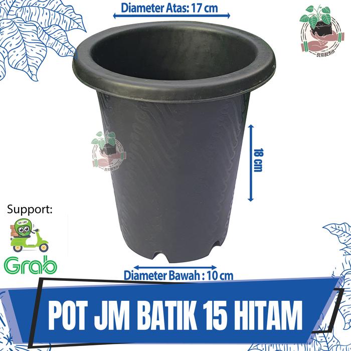 Jual Pot Bunga Tanaman Hias Yogap JM 15 18 Tinggi Premium Unik Putih ...