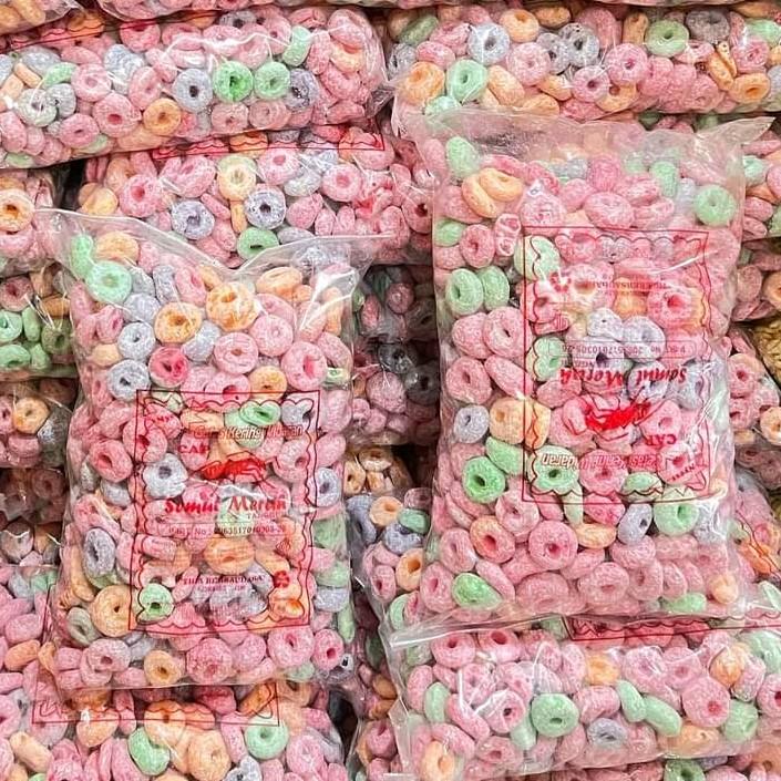 1kg getas donat warna manis camilan cookies Food Snack - Shop | Tokopedia