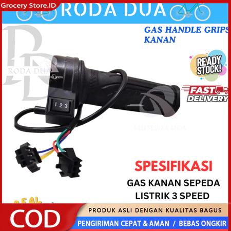 Gas Sepeda Listrik 3 Speed Universal / Handle Grip Gas Seped - Shop ...