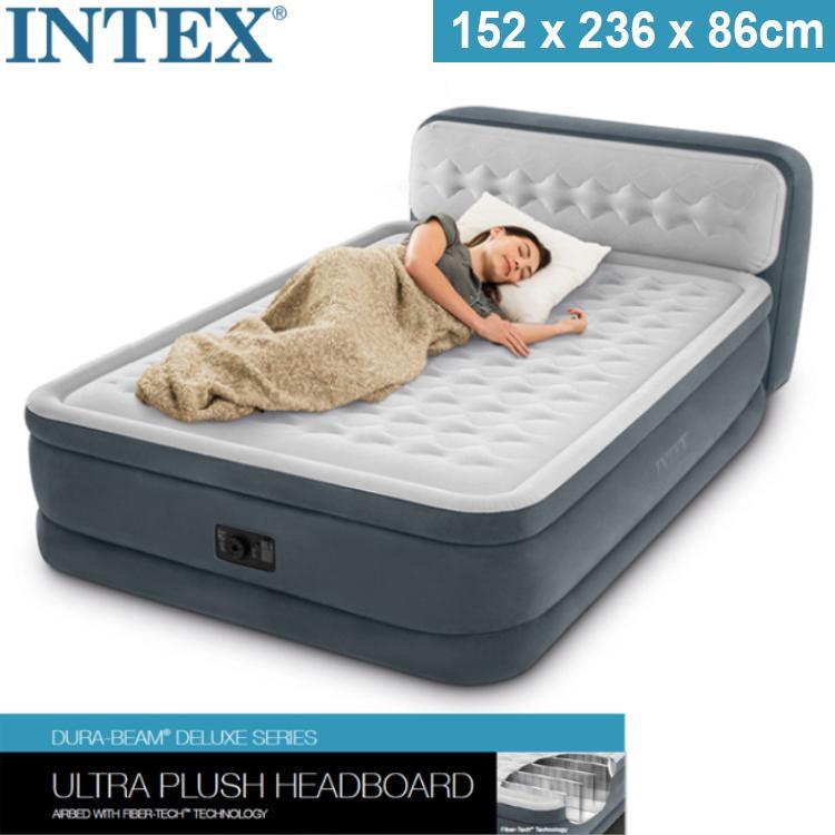 INTEX Tilam Angin Tebal Besar 6 Sizes Built-In Electric Air Pump ...