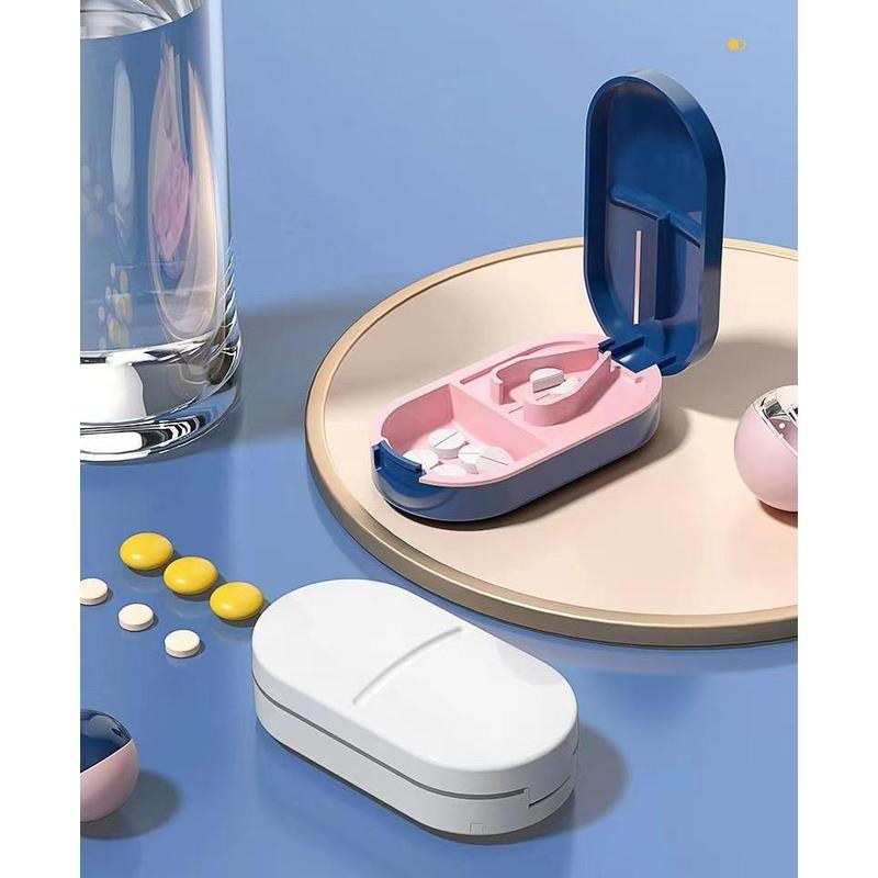 New Tablet Pill Cutter Portable Pill Medicine Storage Two-in-One ...