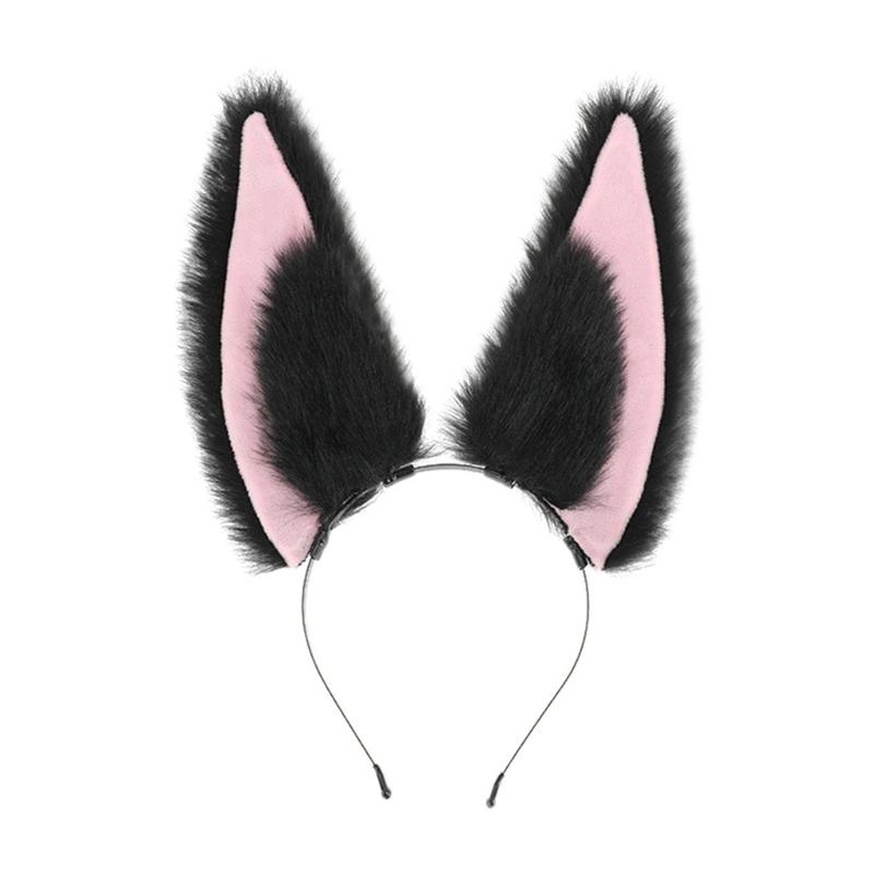 WANJ Punk Anime Devil Ears Durable Hair Hoop Women Headband Makeup ...