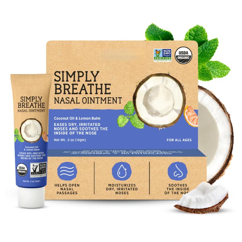 Simply Breathe Nasal Ointment - Dry Nose Soothes Noses from Air ...