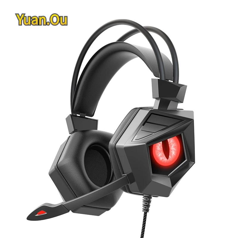 LED light wired gaming headset with 3.5mm plug surround soun - TikTok ...