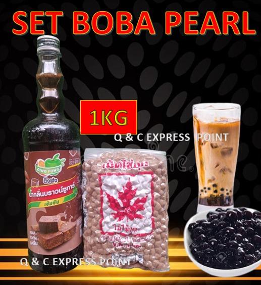 [KOMBO SET] BOBA / BLACK PEARL DAN BROWN SUGAR SYRUP READY STOCK ...