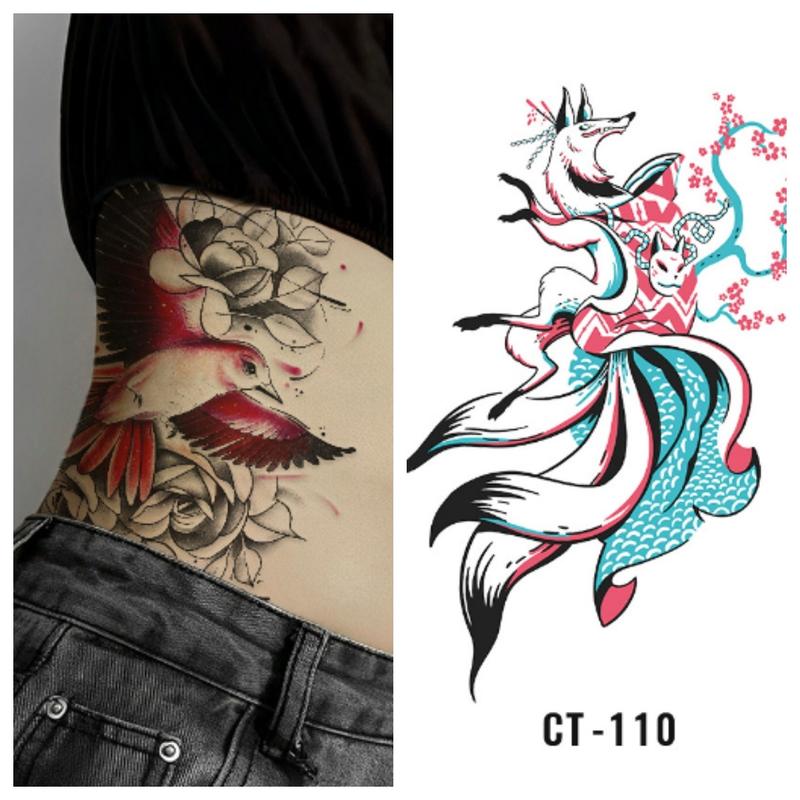 【JIETattoo】 24cm*17cm tattoo sticker waterproof long lasting - TikTok ...