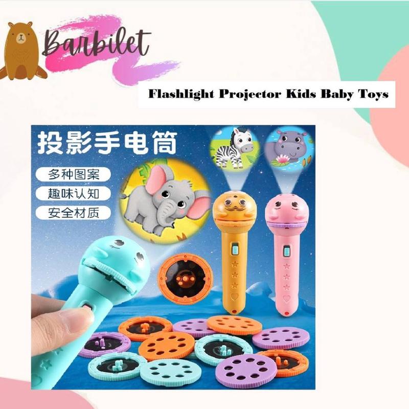 Mini Flashlight Children's Projection Lamp Toy Baby Early Education ...