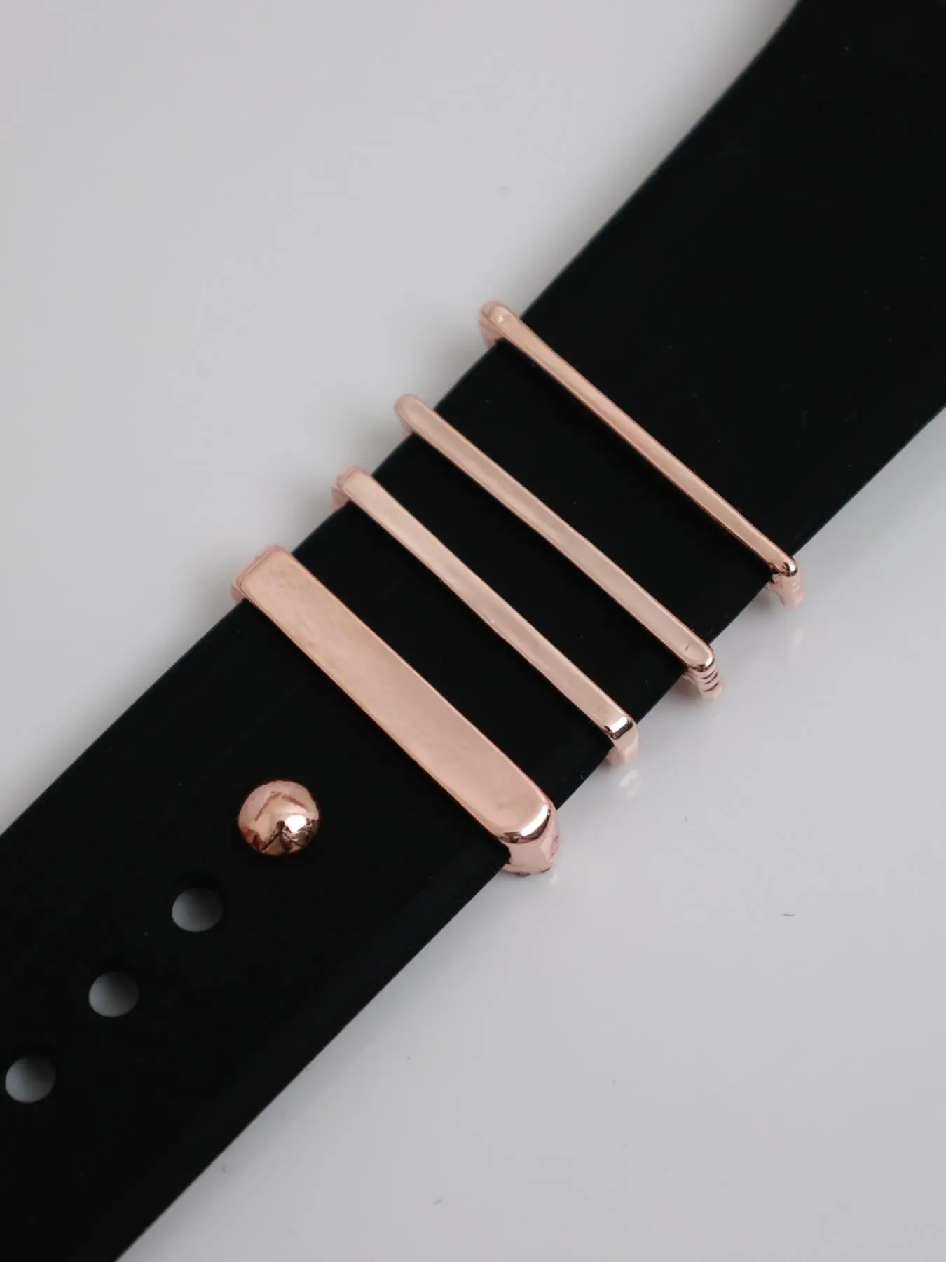 5pcs/set Rhinestone Decorated Watch Strap Ring, Heart Decor Watch Strap ...