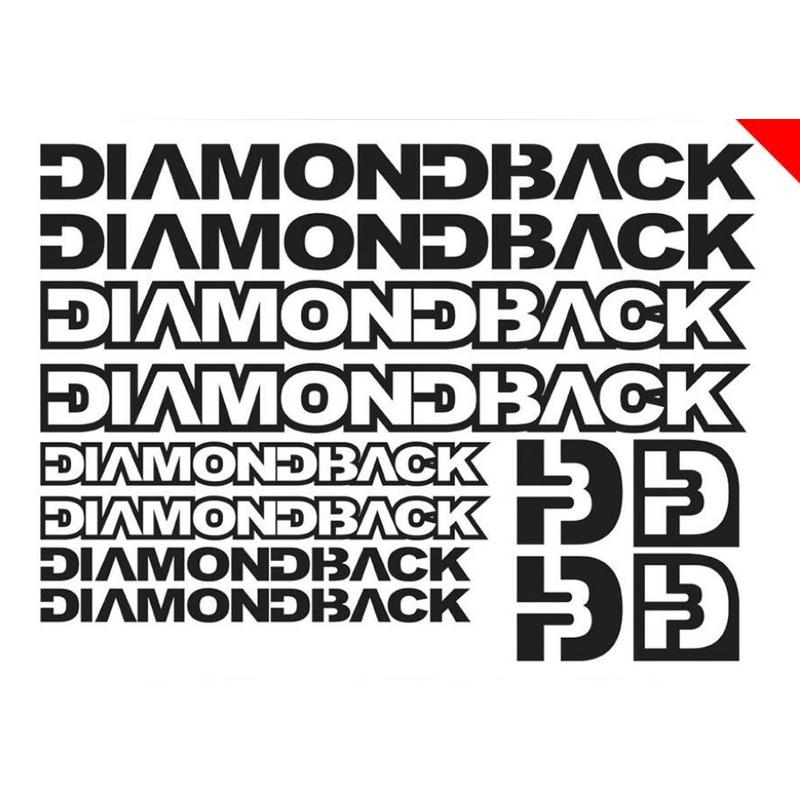 1Set Diamondback decals stickers sheet (cycling, mtb, bmx, road ...