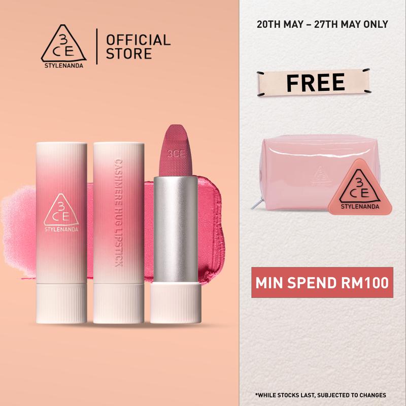 3CE Cashmerehug Lipstick - Ultra Soft Matte Lipstick - TikTok Shop Malaysia