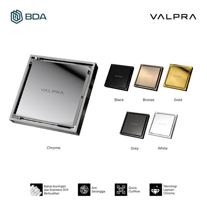Promo Valpra Floor Drain Saringan Kamar Mandi Floor Drain Anti Bau ...