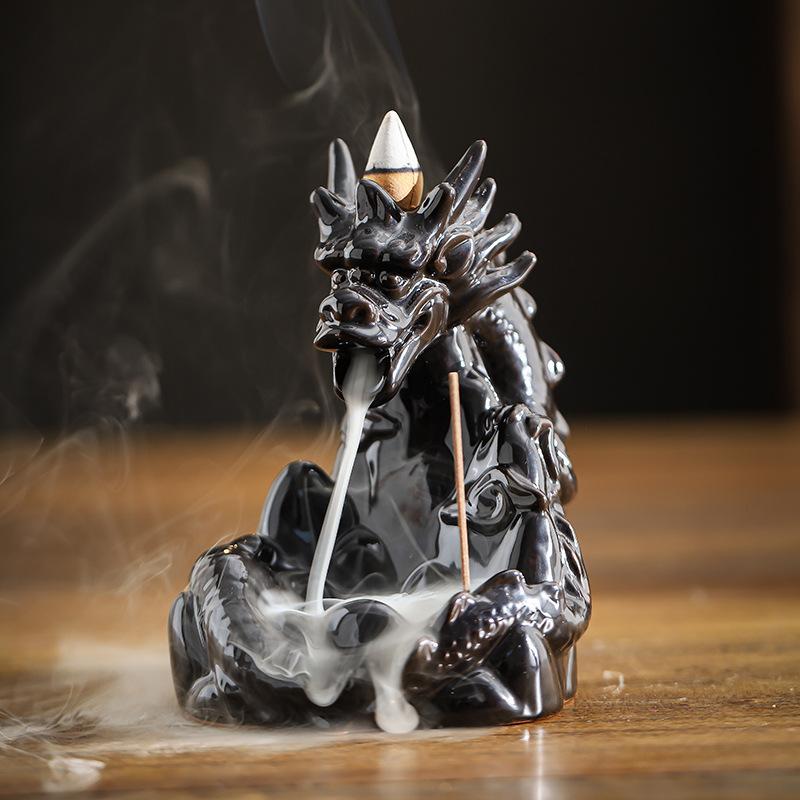 Cross-Border Original Dragon-Shaped Backflow Incense Burner Home ...