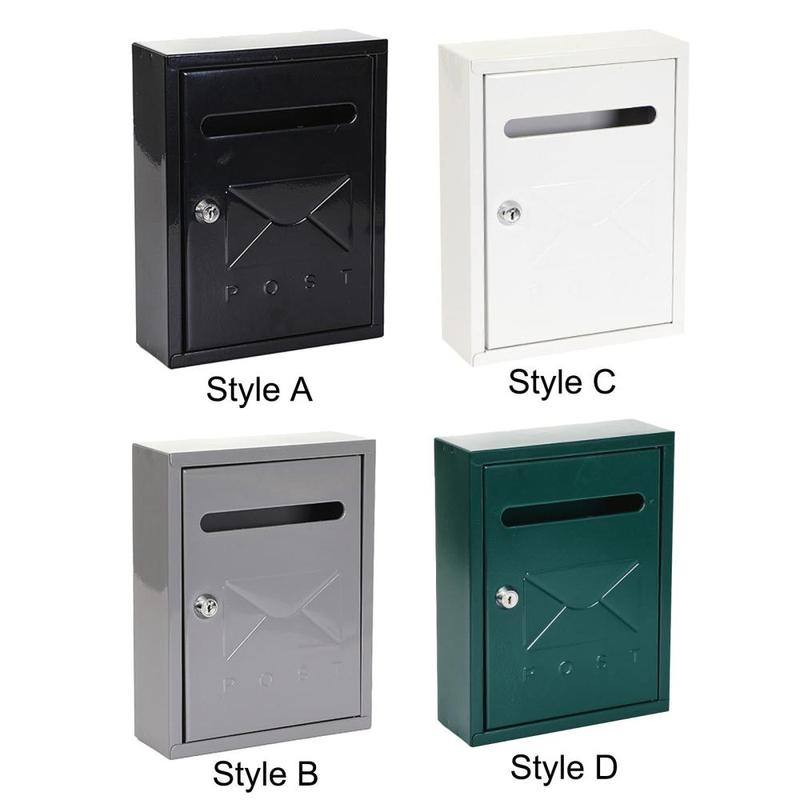 Wall Mounted Locking Drop Box Mailbox Multipurpose for Envelope ...