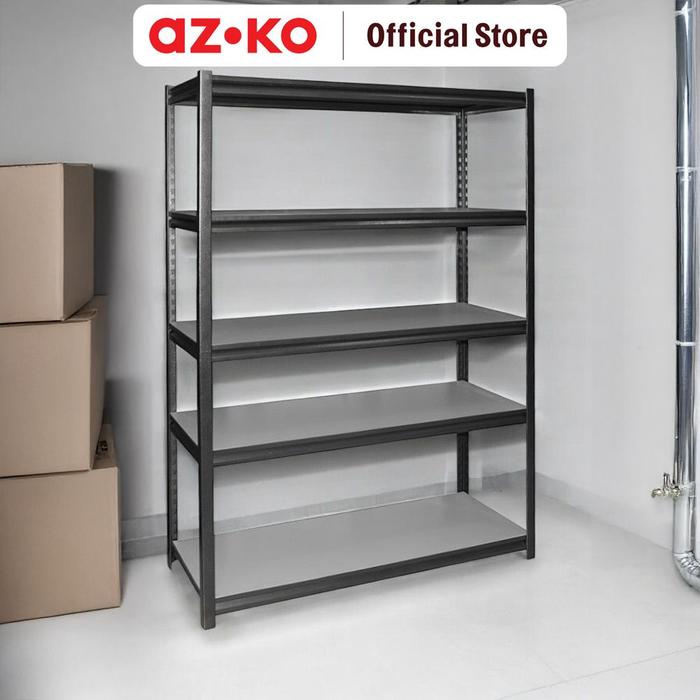 Promo KRISBOW 120X45X180 CM RAK BESI 5 TINGKAT - ABU-ABU Cicil 0% 3x ...
