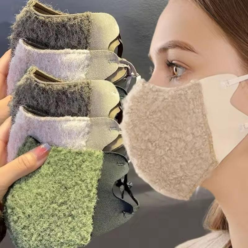 Winter Thermal Face Mask Elastic Breathable Soft Cold-Proof Thermal ...