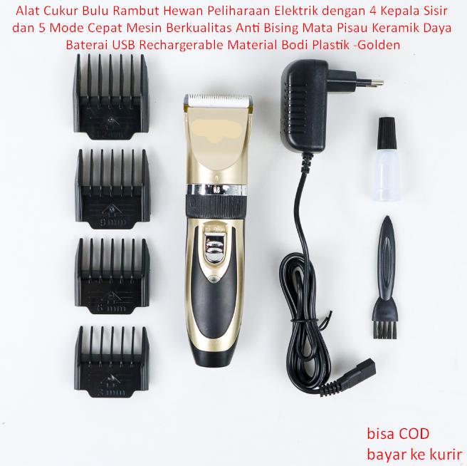 Alat Cukur Bulu Rambut Hewan Peliharaan Elektrik dengan 4 Kepala - Shop ...