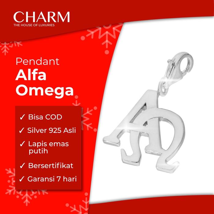 Jual LIONTIN Perhiasan Fashion Silver 925 Emas Putih Model Alfa Omega ...